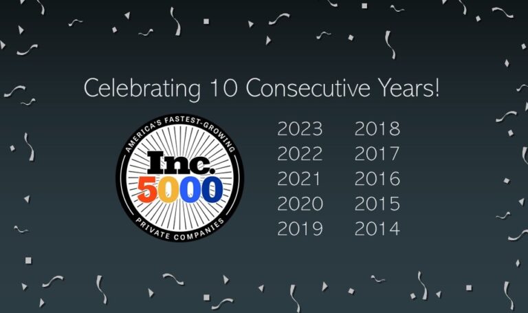 EnableComp Featured on Inc. 5000 List for Tenth Straight Year
